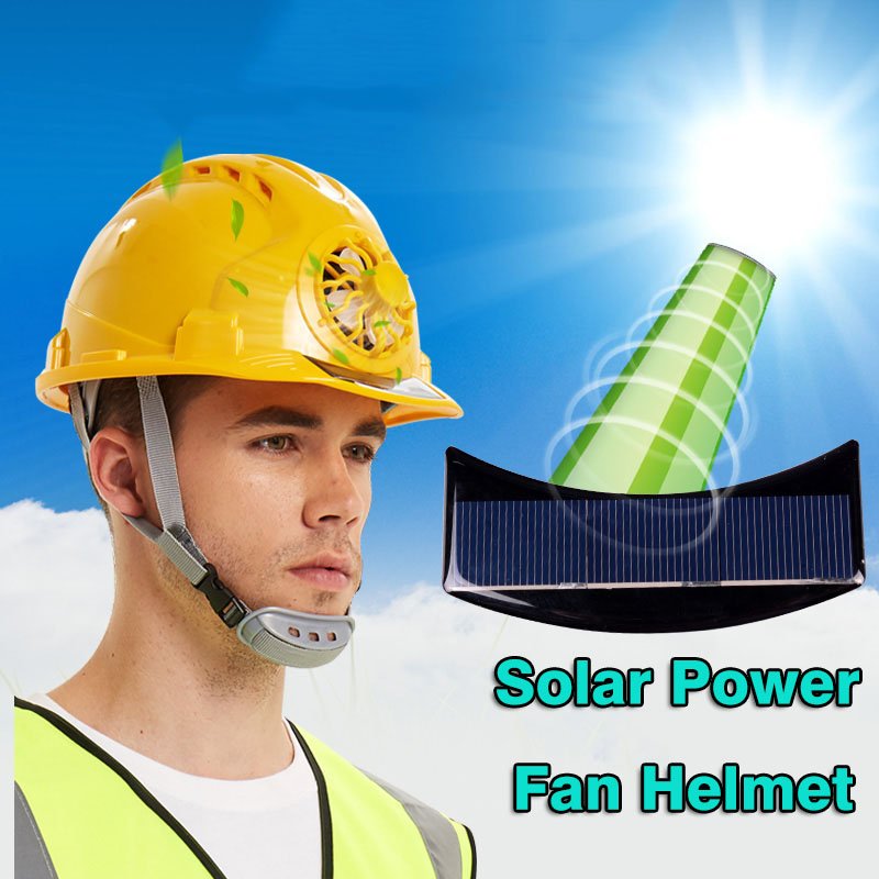 Hard Hat With Solar Cooling Fan - USAMERICA SHOP
