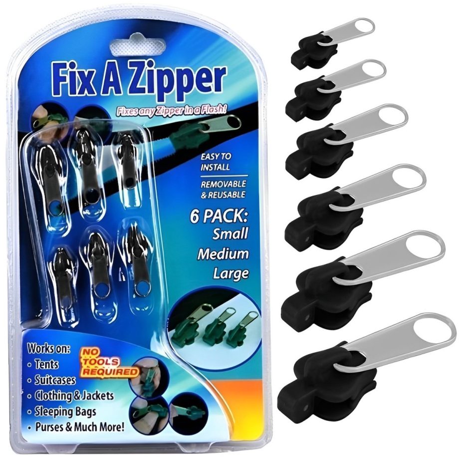 6 Pcs Pack Fix Zip Puller | Instant Zipper Repair Pulls Slider ...