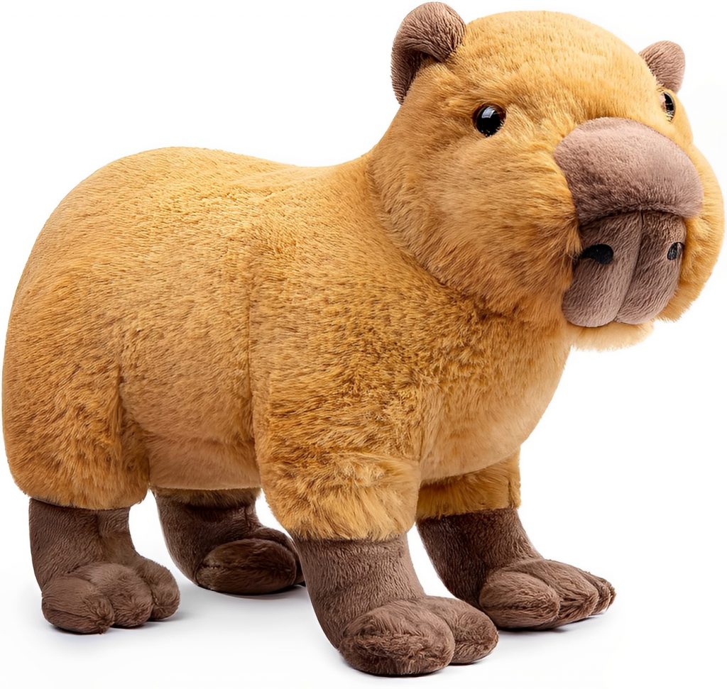 Capybara Plush, Stuffed Animal Capybara Plushie Toy, Big Fluffy and ...