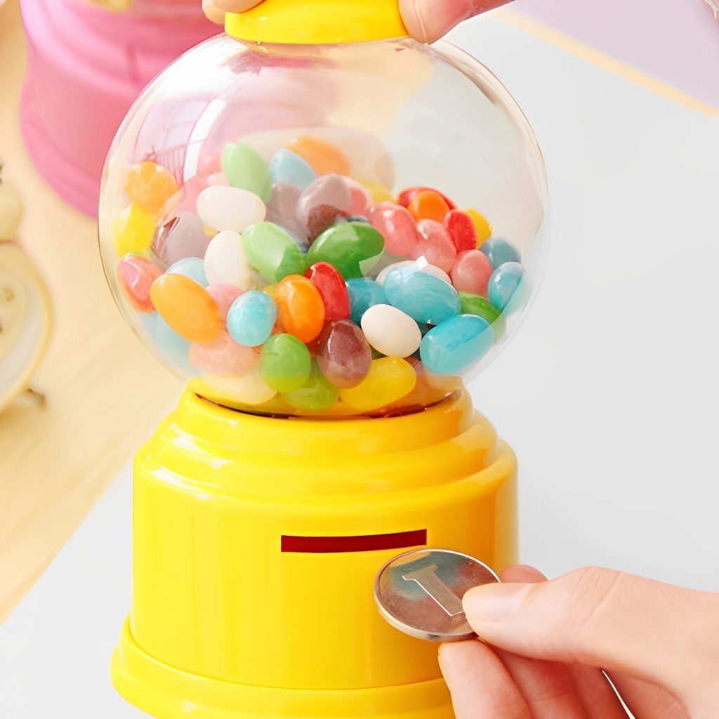 Mini Candy Vending Machine | Toy Gumball Machine | Small Candy Dispenser