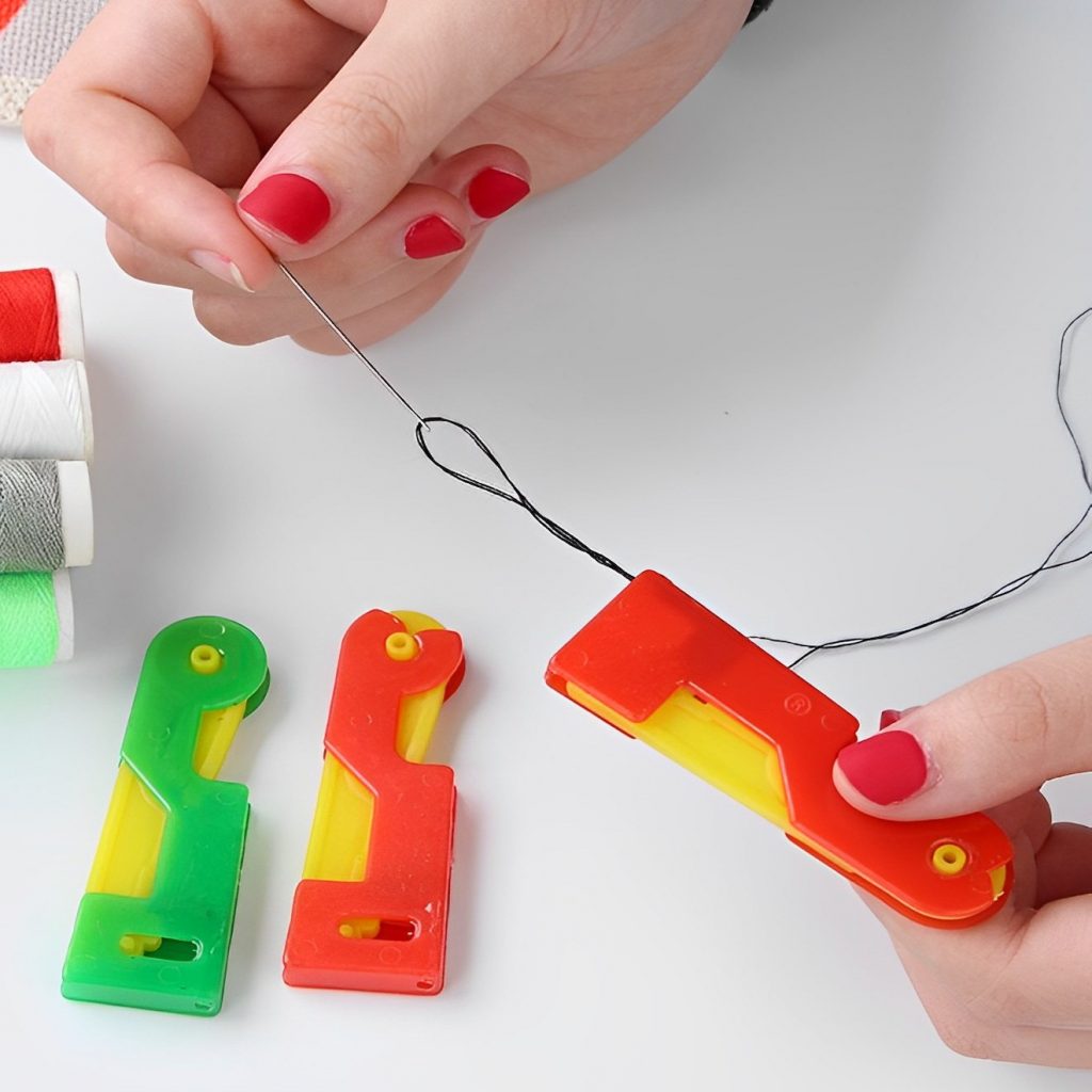 3 Pcs Automatic Threading Aid Needle Threader USAMERICA