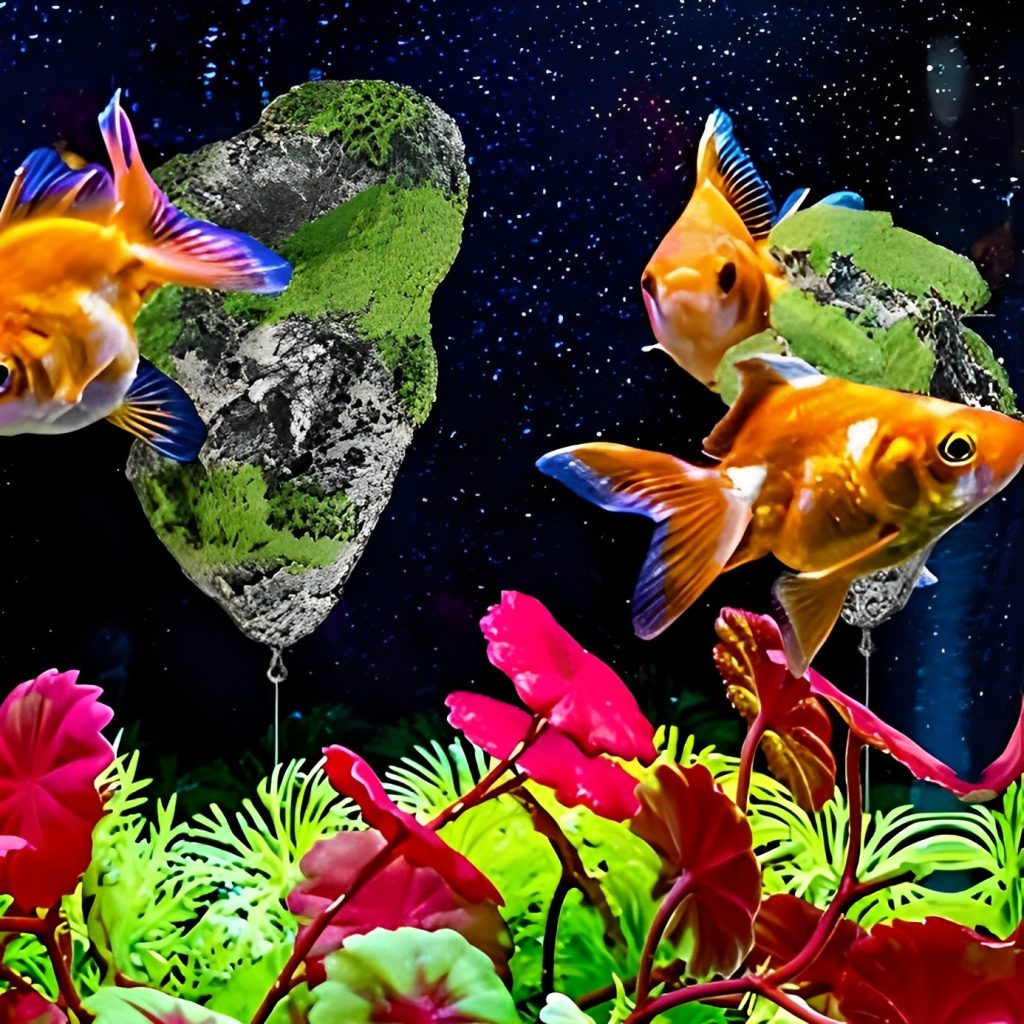 Aquarium Floating Rock Decoration - USAMERICA SHOP