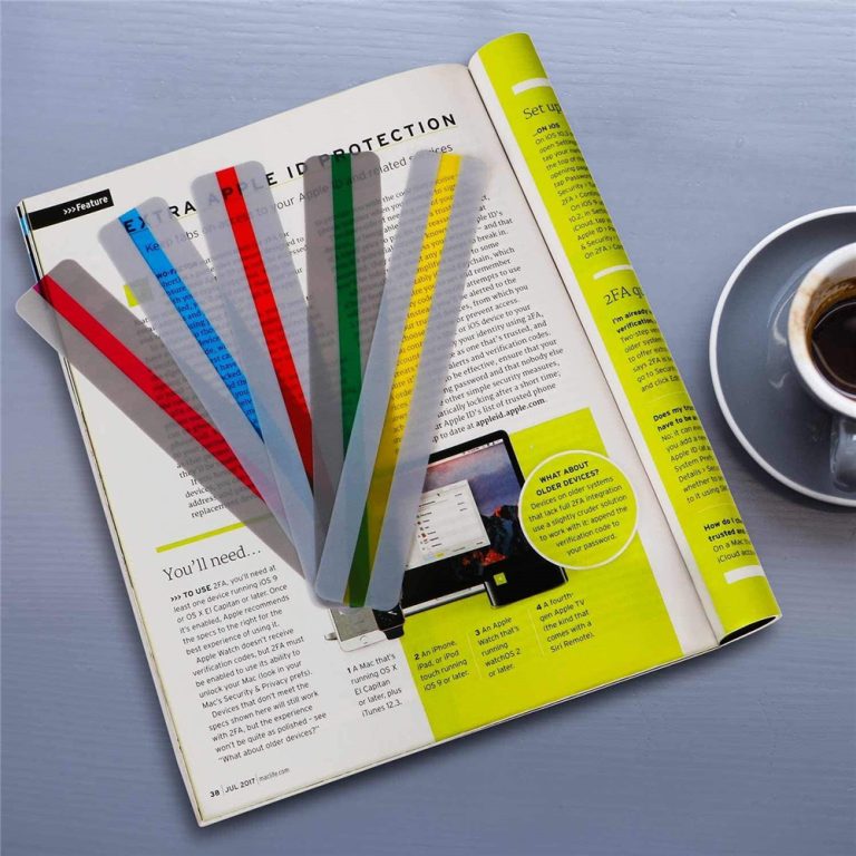 6 Pcs Reading Strips for Dyslexia | Dyslexia Tools for Reading