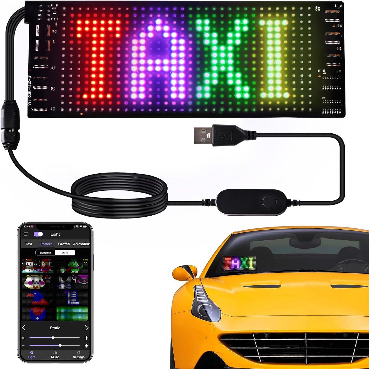 Ultra-thin Flexible Bluetooth LED Screen | Customizable Led Display for ...